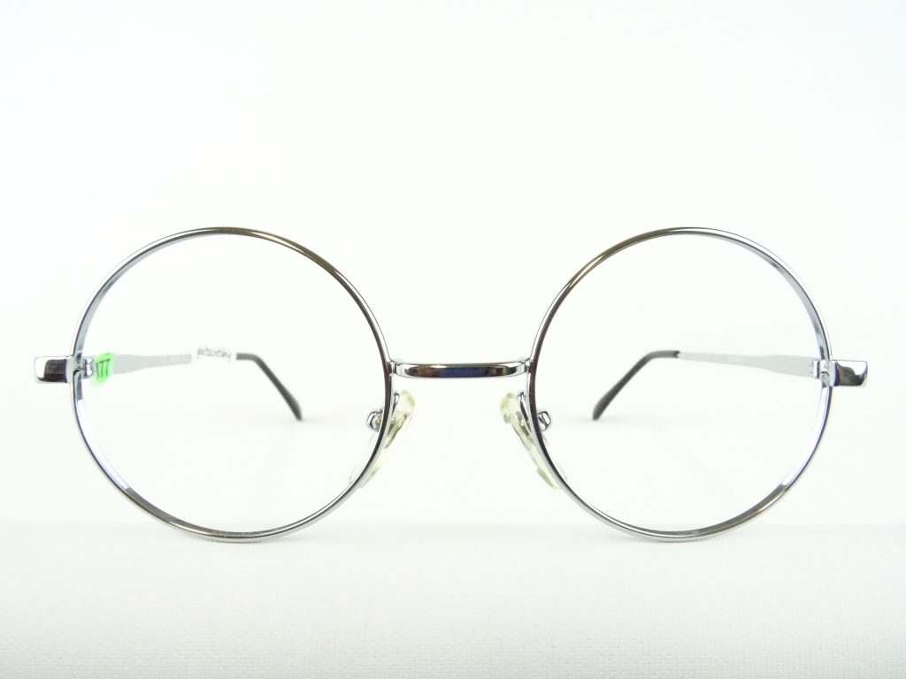 „Nickelbrille“ Unisex Brille rund Professorbrille Metallfassung ...