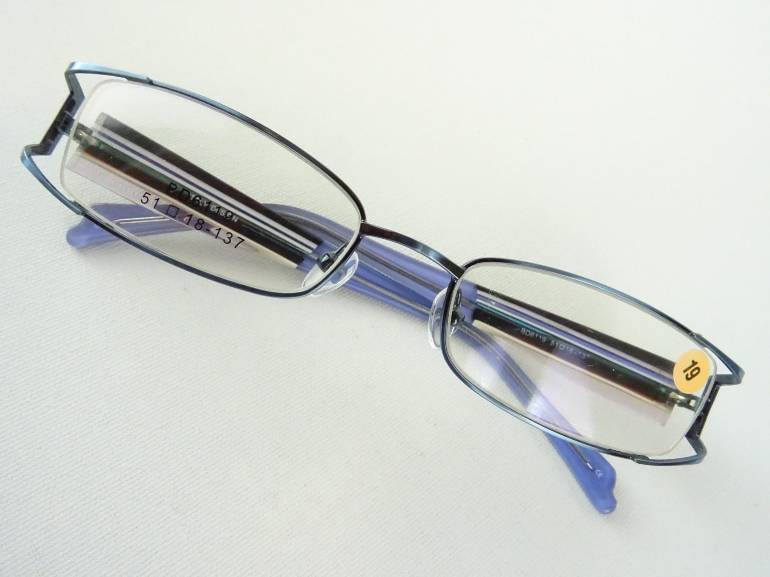 Blaue Brille Brillenfassung Kunststoff/Metall Kombination ...